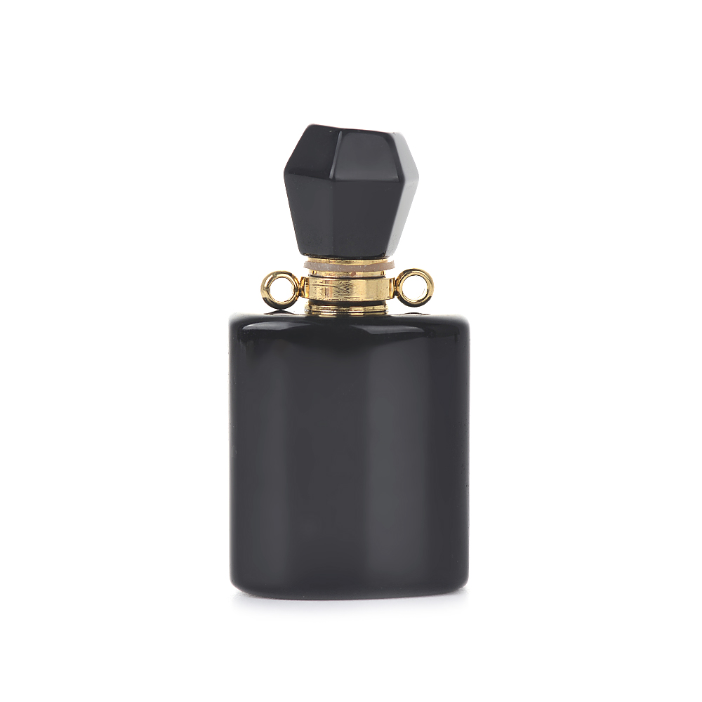 Black Obsidian Perfume Bottle Pendant