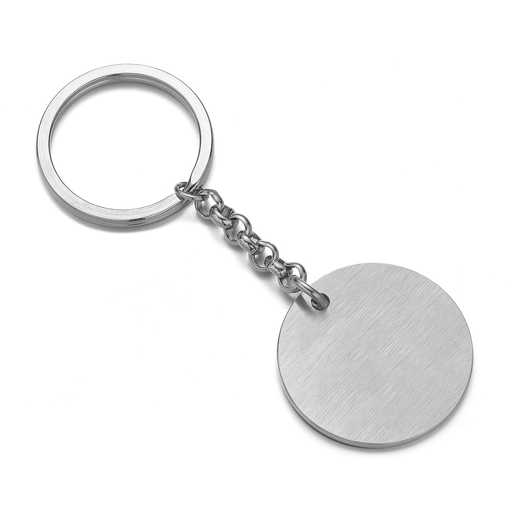 Stainless Steel Key Chain with Charm