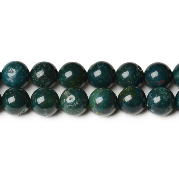 India Bloodstone Round Beads