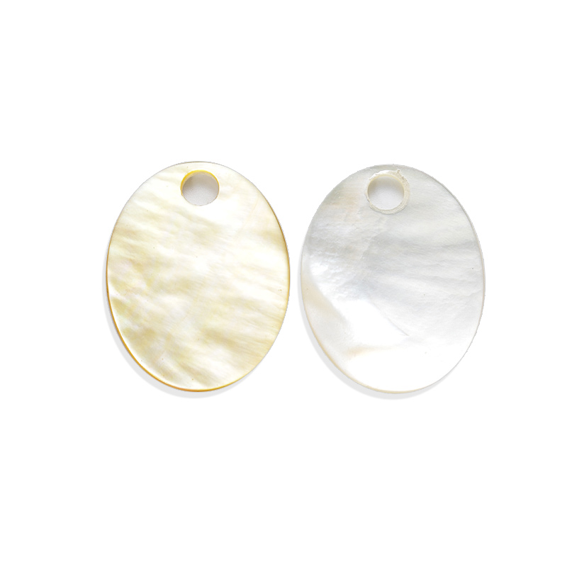Natural Color Shell Oval Pendant
