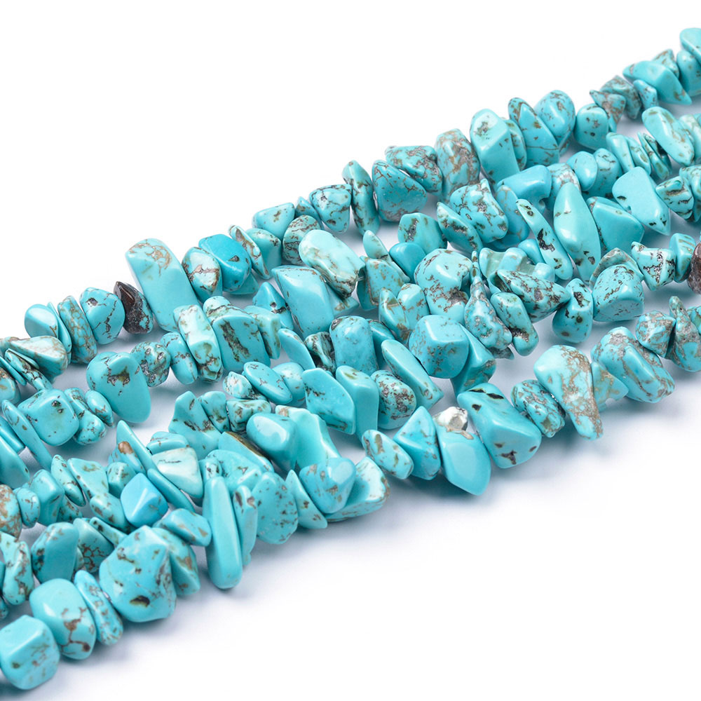 Light Blue Magnesite Chips, 32 Inches