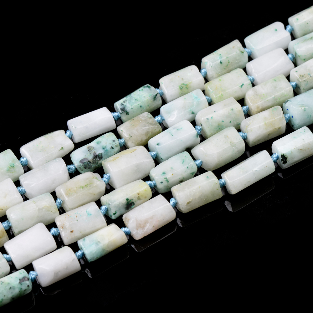 Burma Jade Irregular Cuboid with Knots