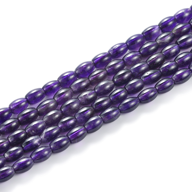 AA Grade Amethyst Rice Beads
