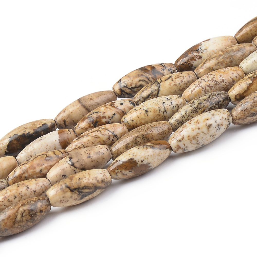 Picture Jasper Rice Beads