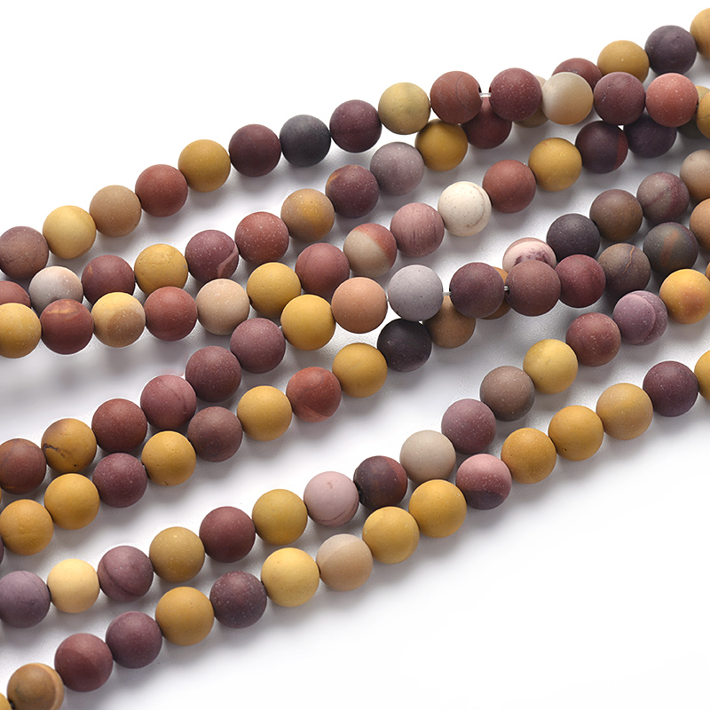 Mookite Matte Round Beads